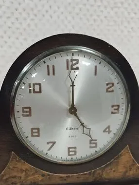 Accents | 192s Gilbert Tambour Vintage Wooden 8 Day Mantel Style Clock ...